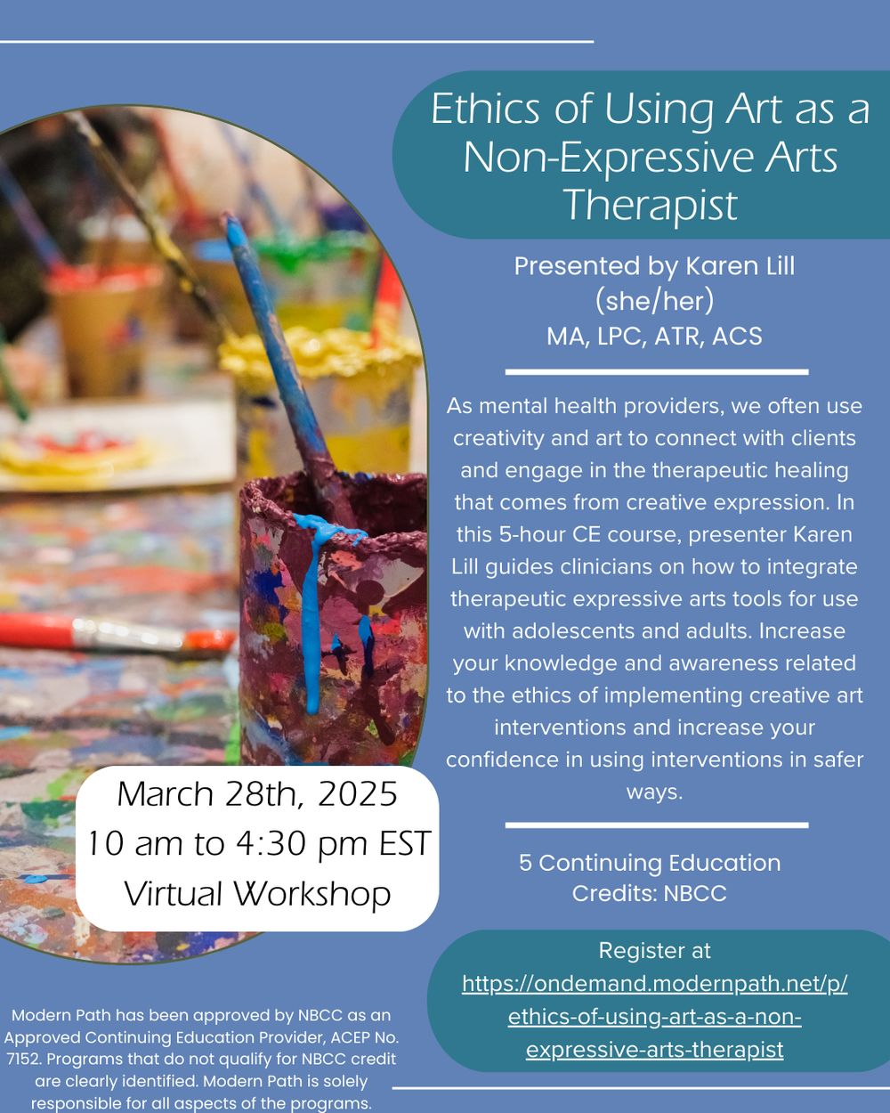 Ethics of Using Art as a Non-Expressive Arts Therapist with Karen Lill ...