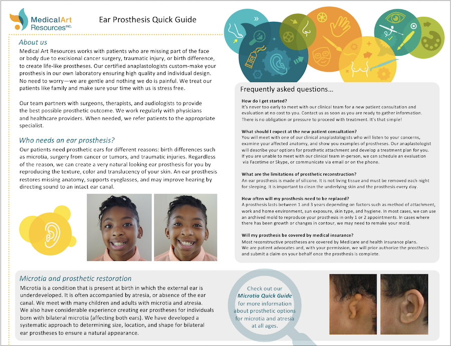 Prosthetic Ear - Ear Prosthesis - Microtia | Wisconsin — Life-like ...