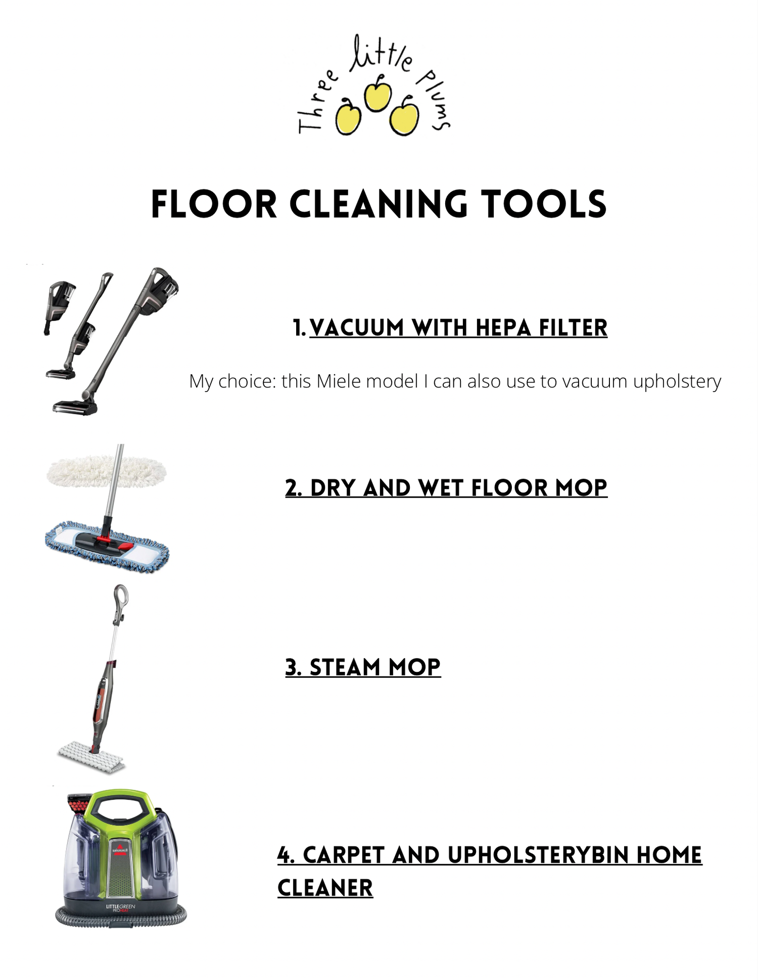 Low-tox floor cleaners — 3 Little Plums