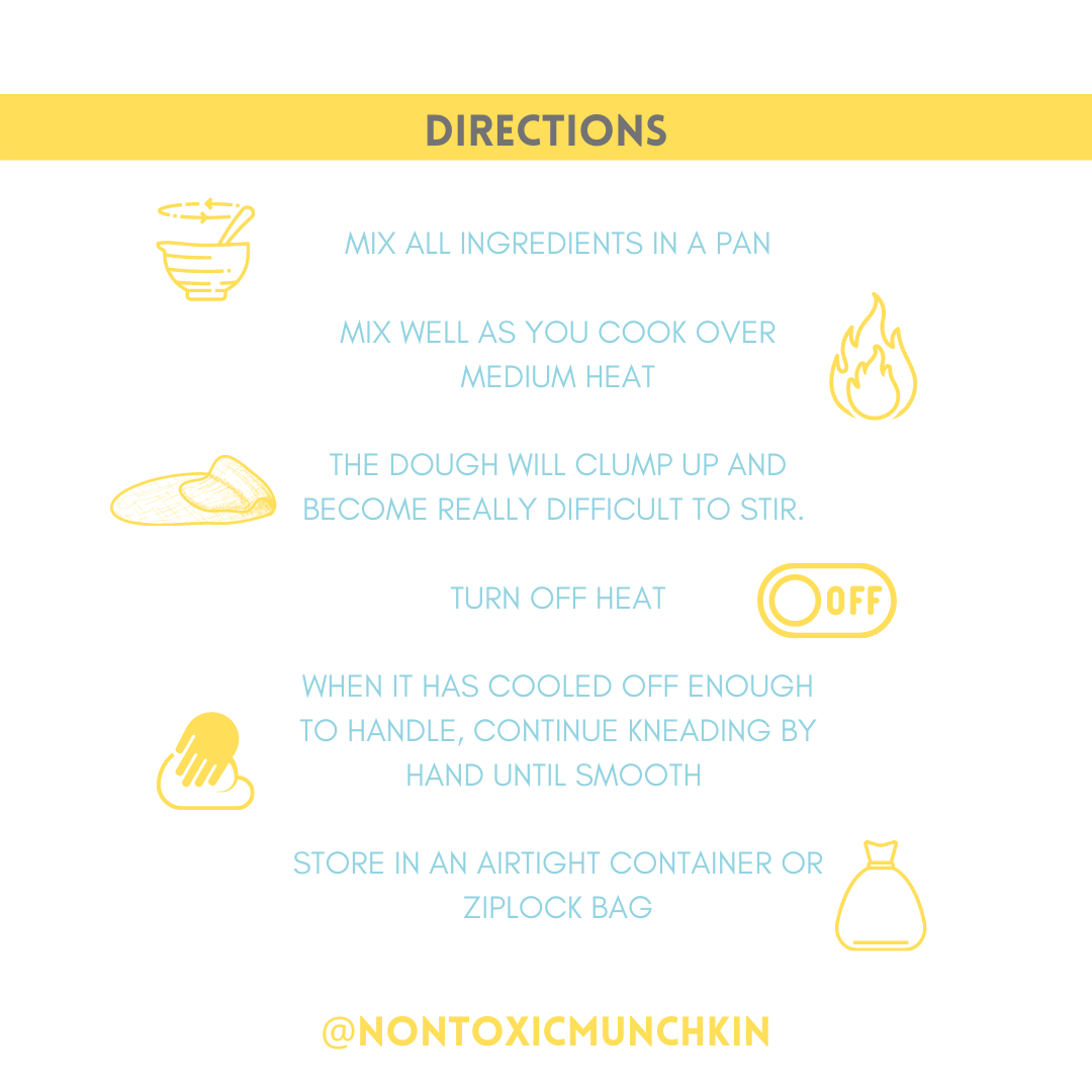 Ingredients in some store bought playdoh and better alternatives — 3 ...