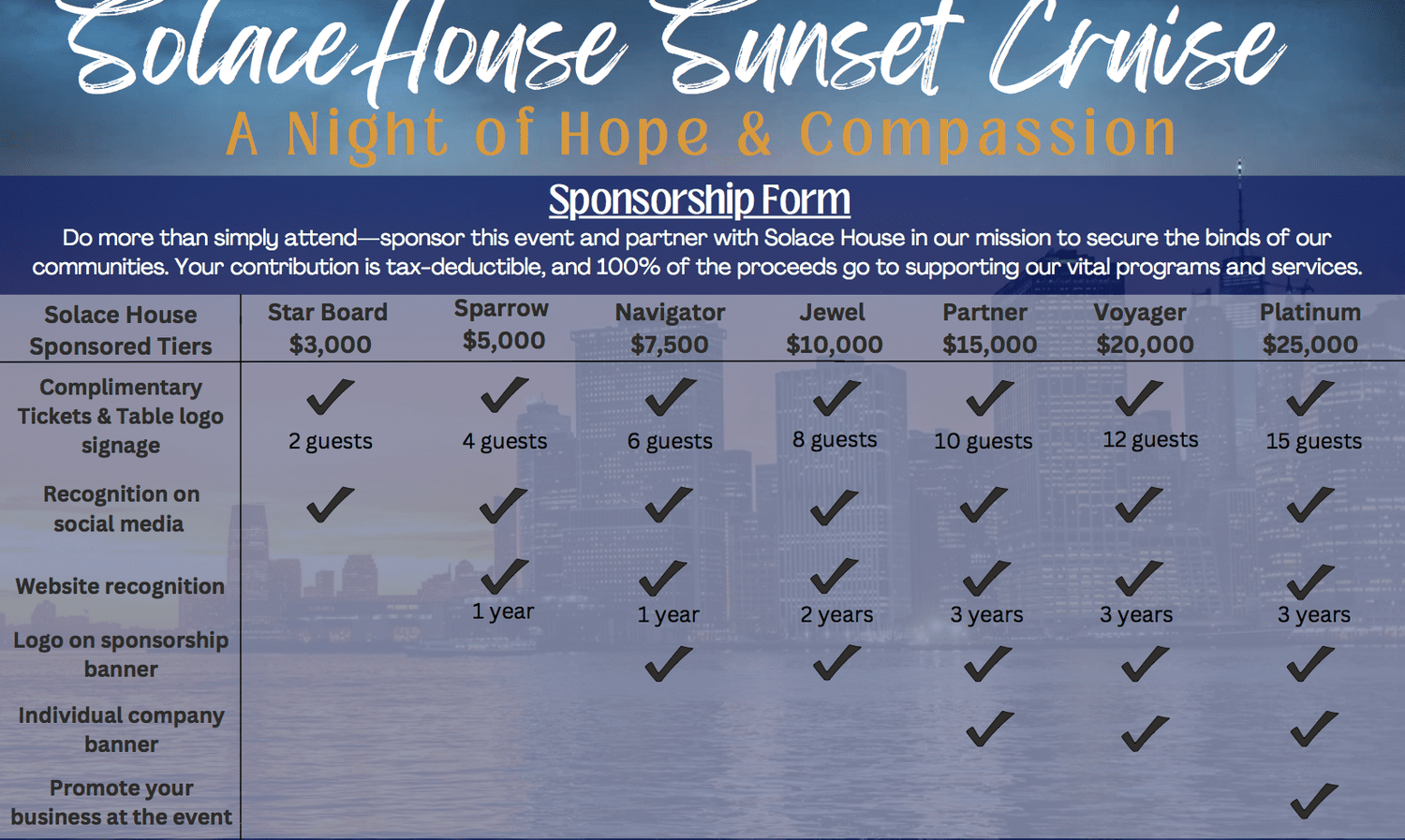 Sunset Cruise — Solace House