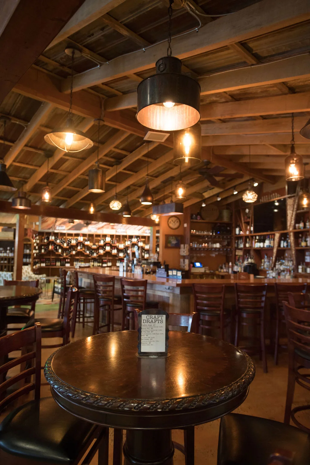 In store full bar featuring creative cocktails, wines by the glass and ...