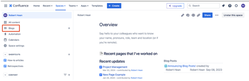 Confluence Blog Posts — Hean Tech