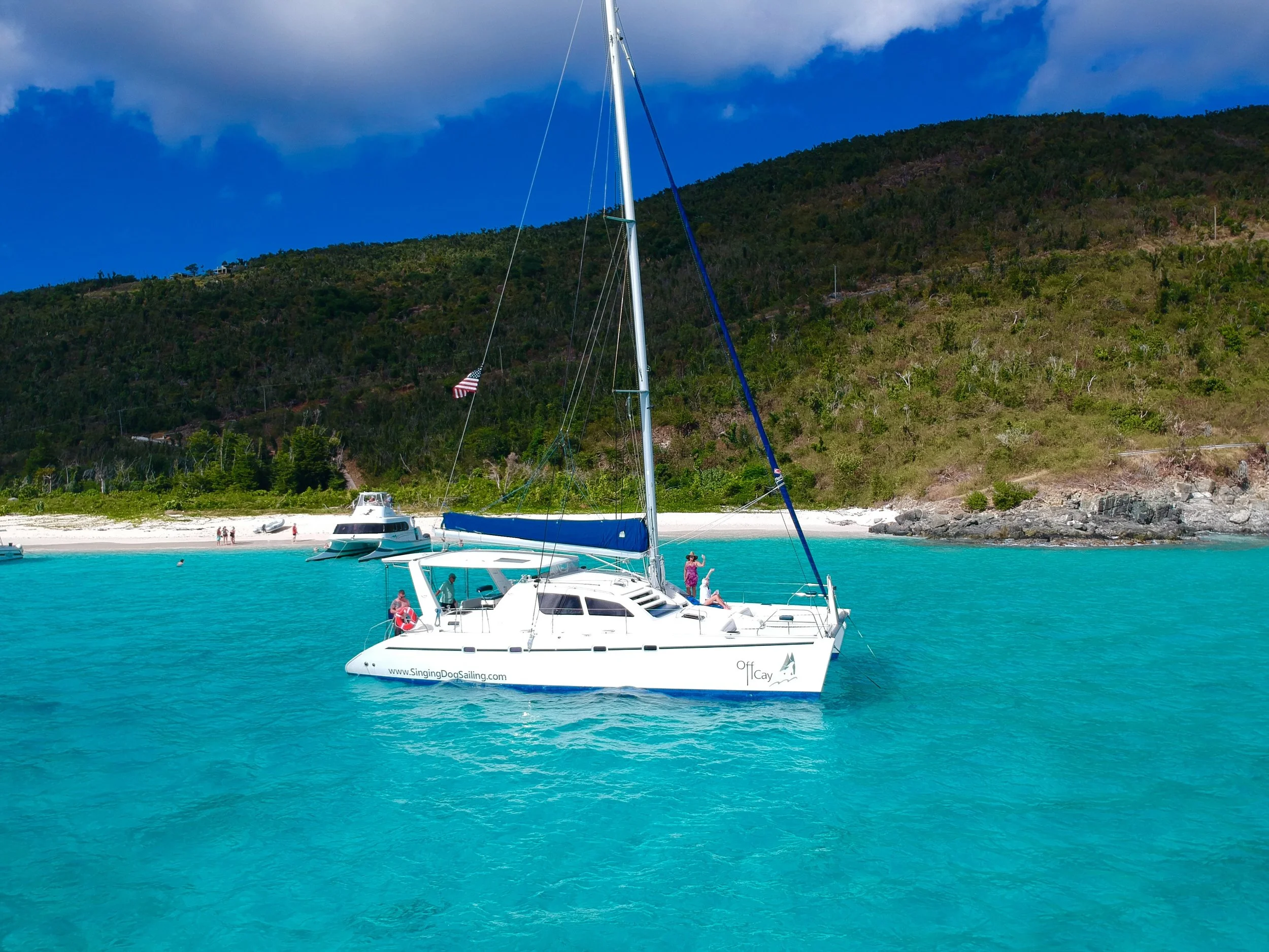 JVD Private Sail Catamaran Charter from St. John — Singing Dog Sailing