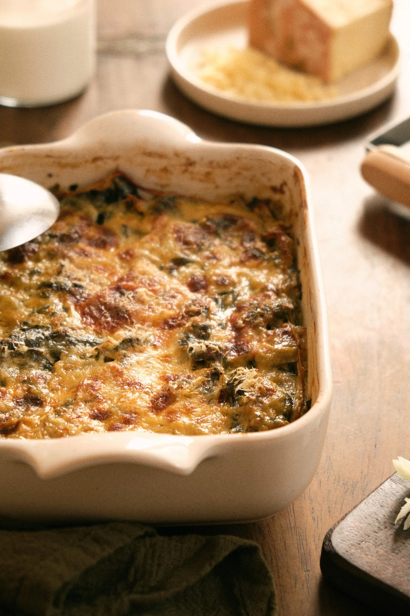 Gratin de blettes — Les nouilles à la compote