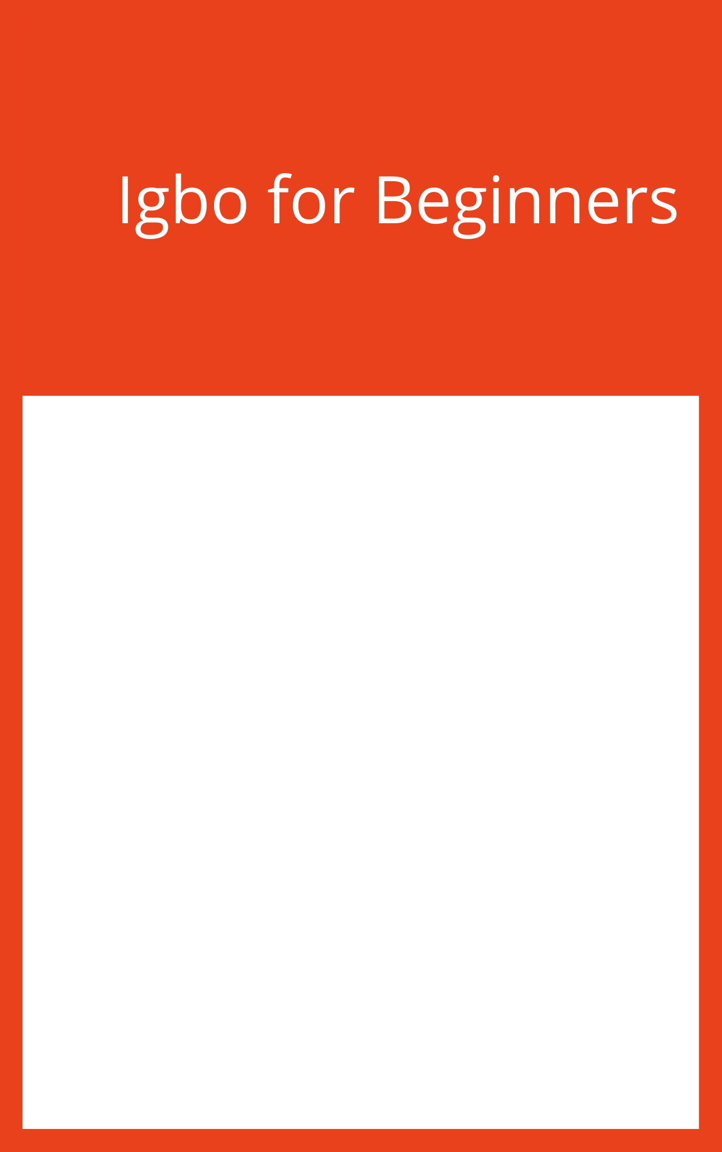 Igbo Books — Igbostudy