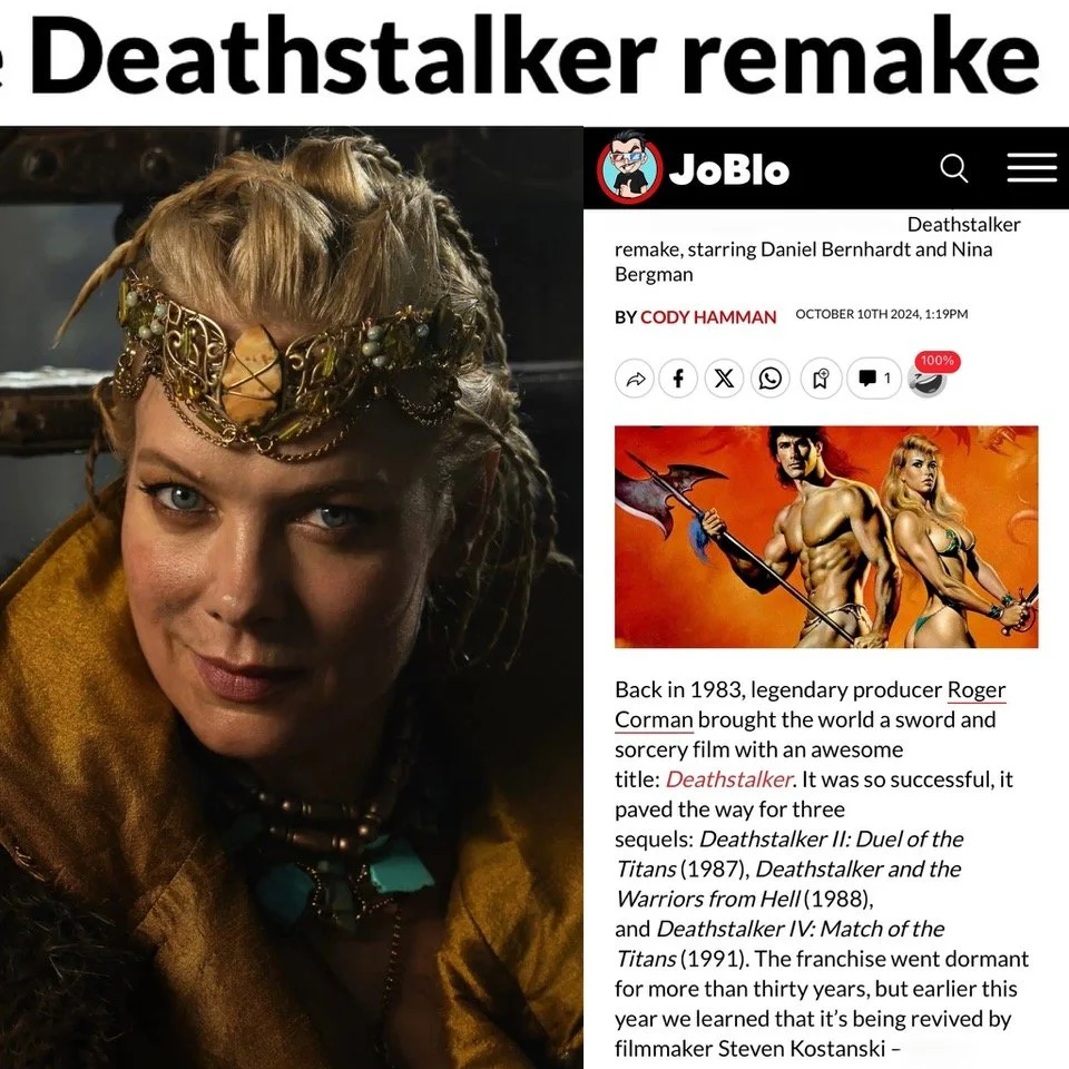 First look at Nina Bergman In ‘Deathstalker’ — NINA BERGMAN