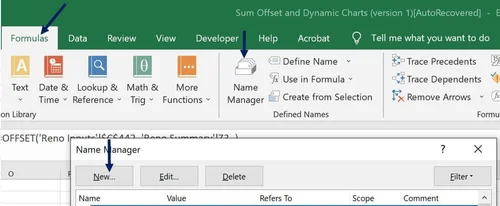 Automating Excel Charts with the Offset Function — Tactica RES®