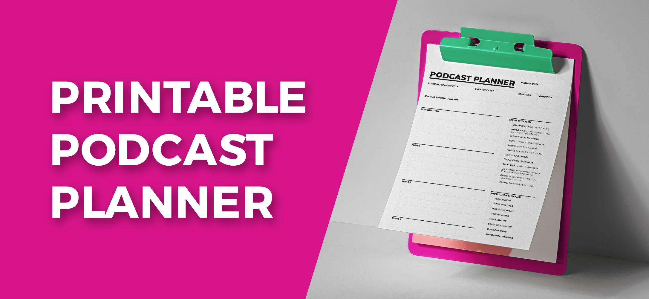 Podcast Planning Template Samuel J Stroud