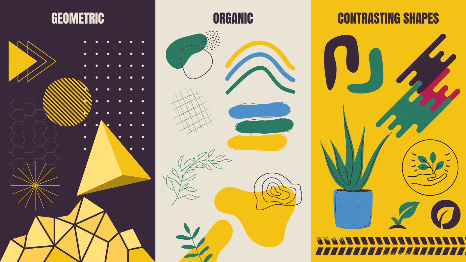 Graphic Design Contrast Examples