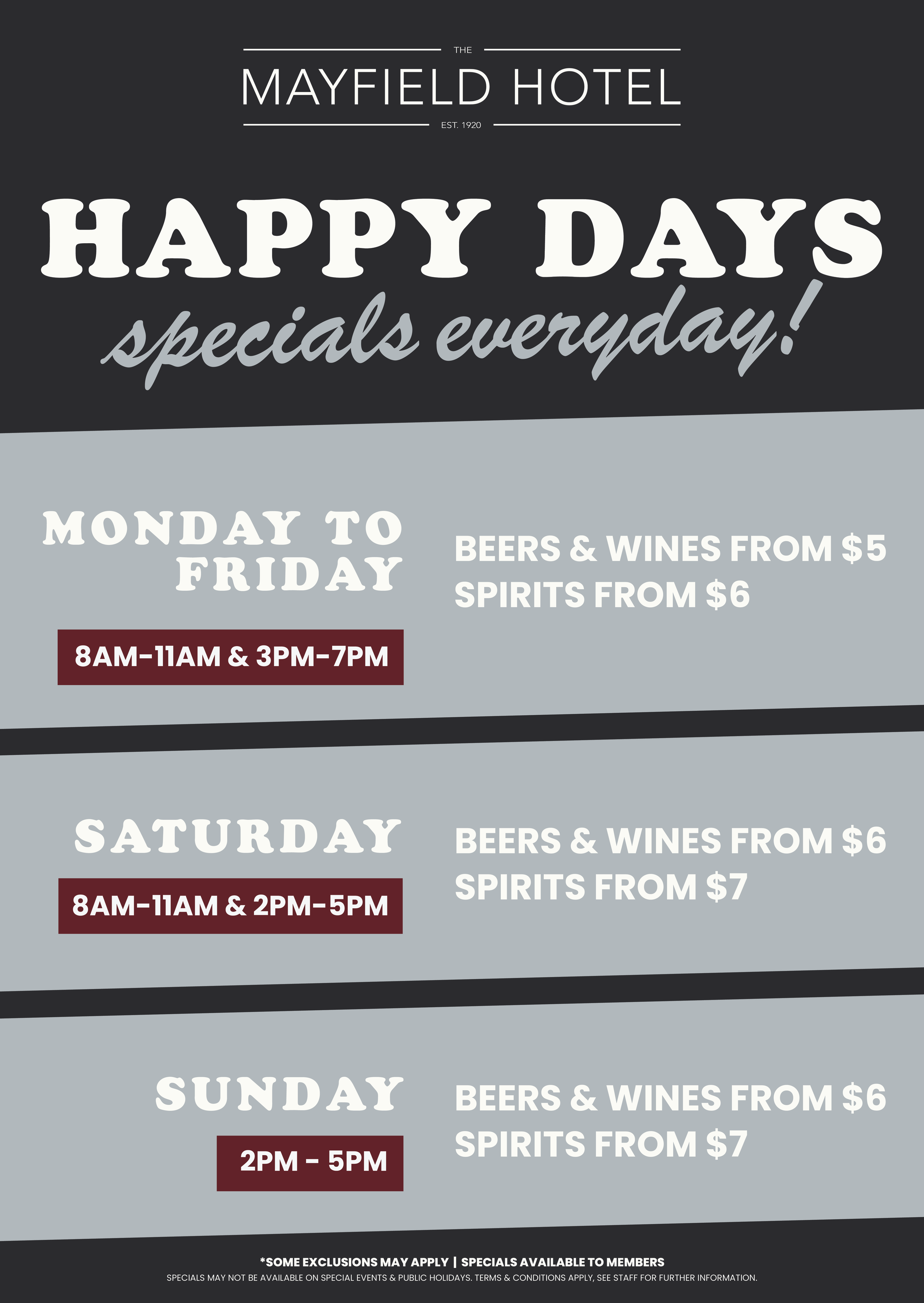 What's On — The Mayfield Hotel