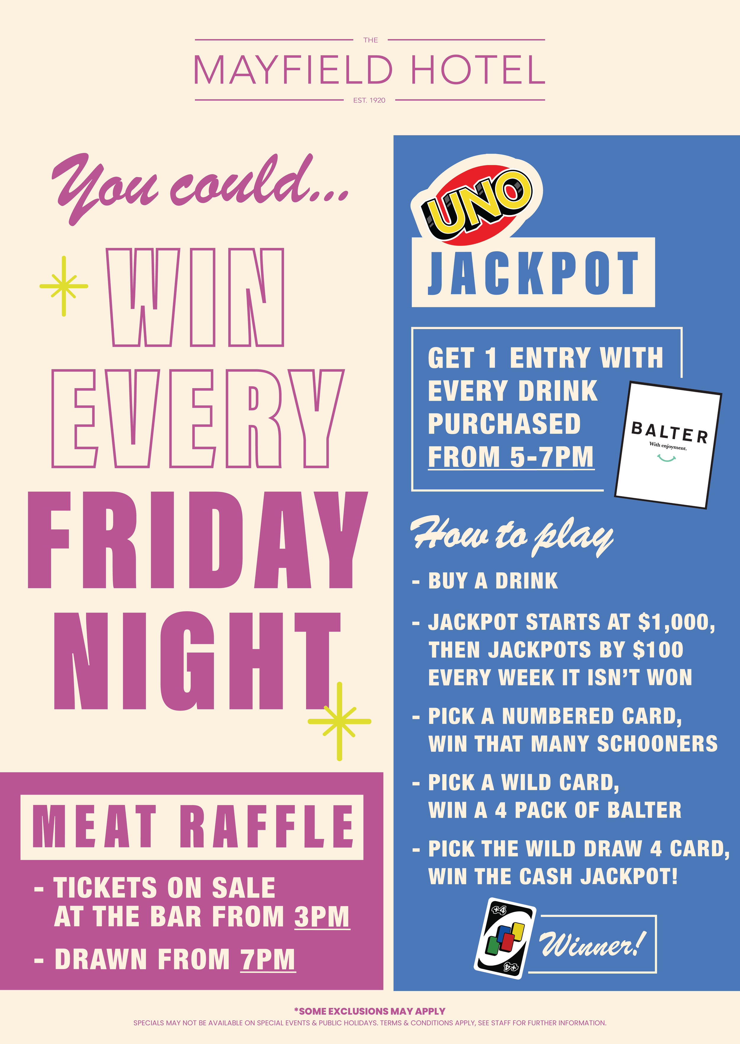 What's On — The Mayfield Hotel