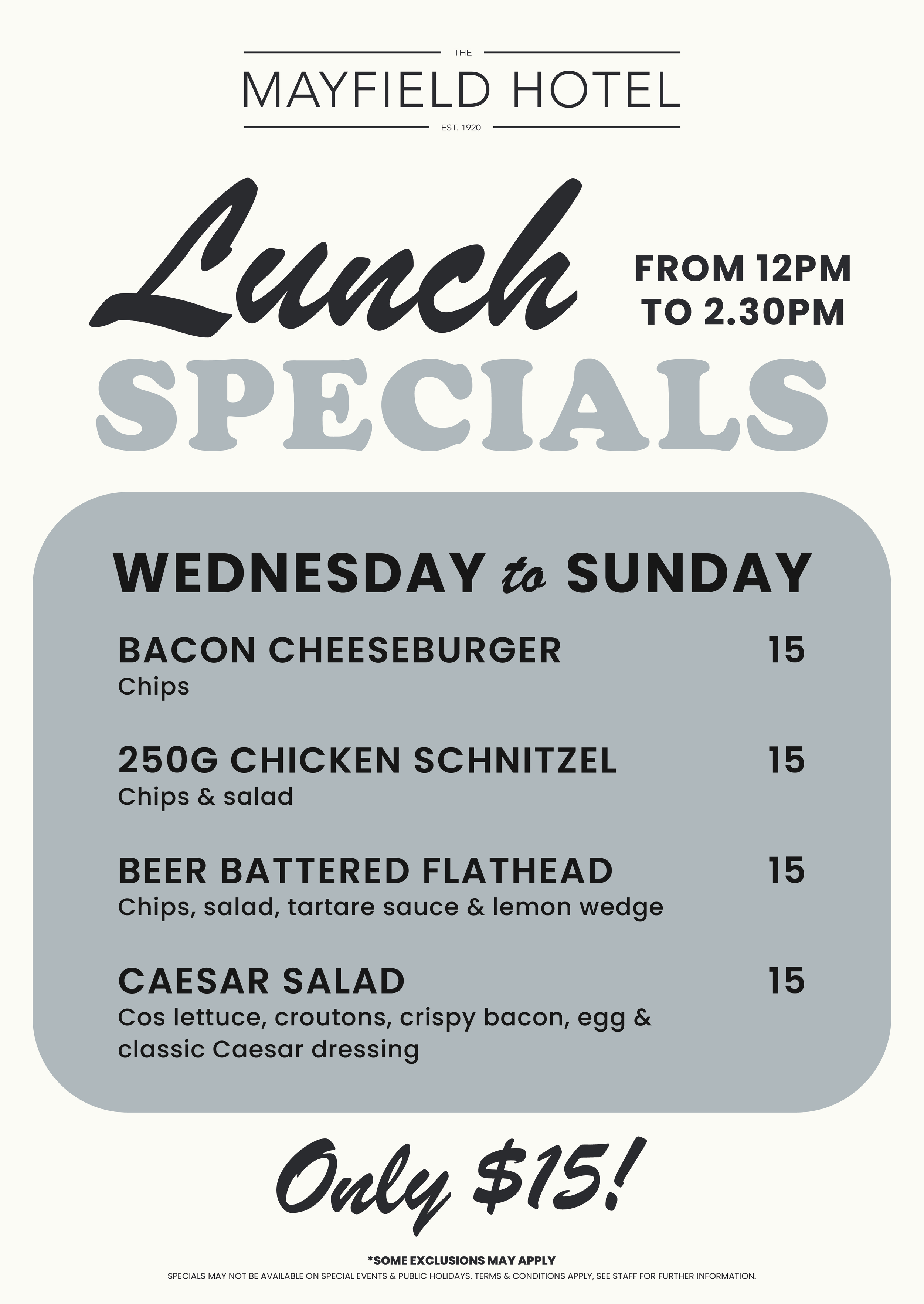 What's On — The Mayfield Hotel