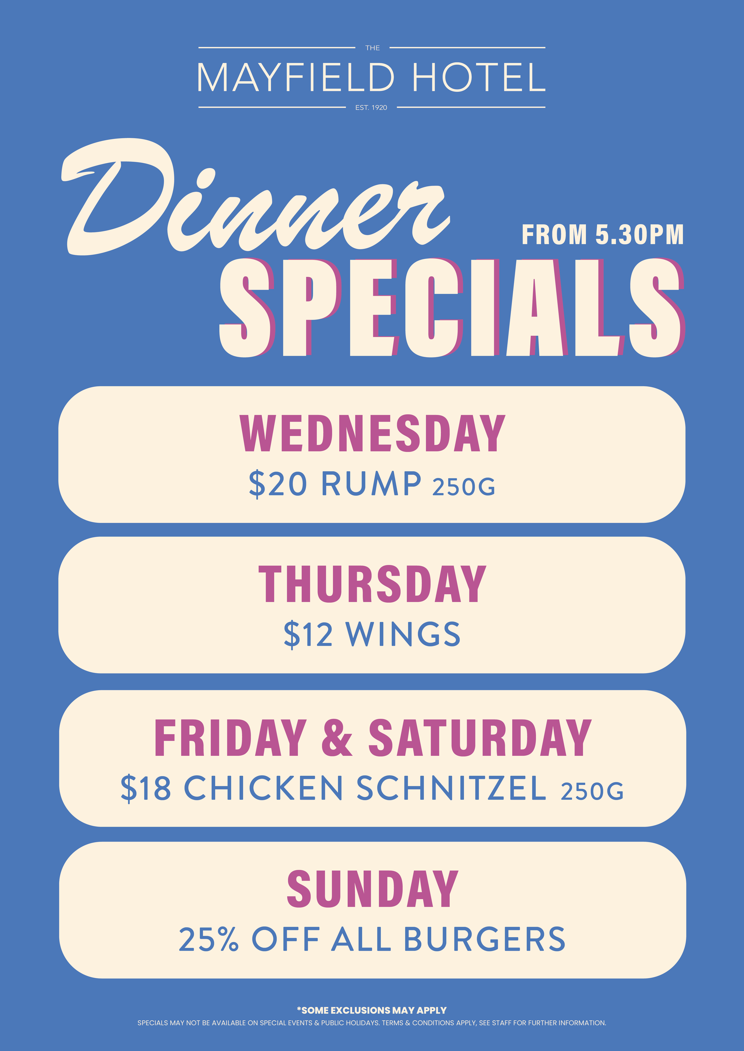 What's On — The Mayfield Hotel