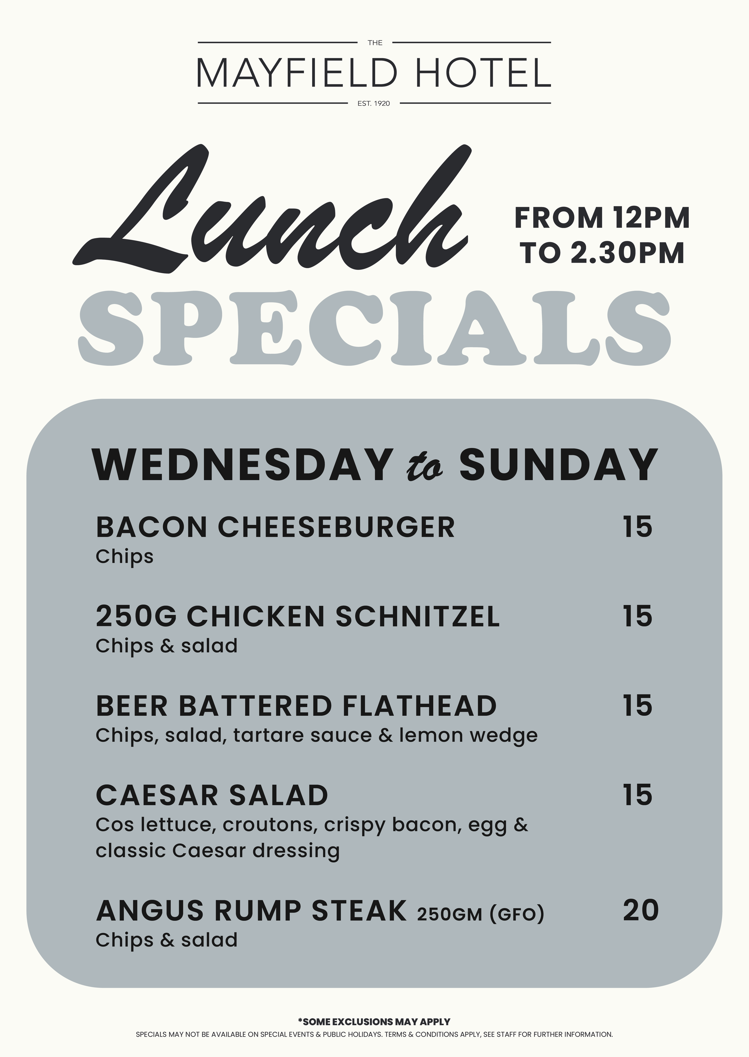What's On — The Mayfield Hotel