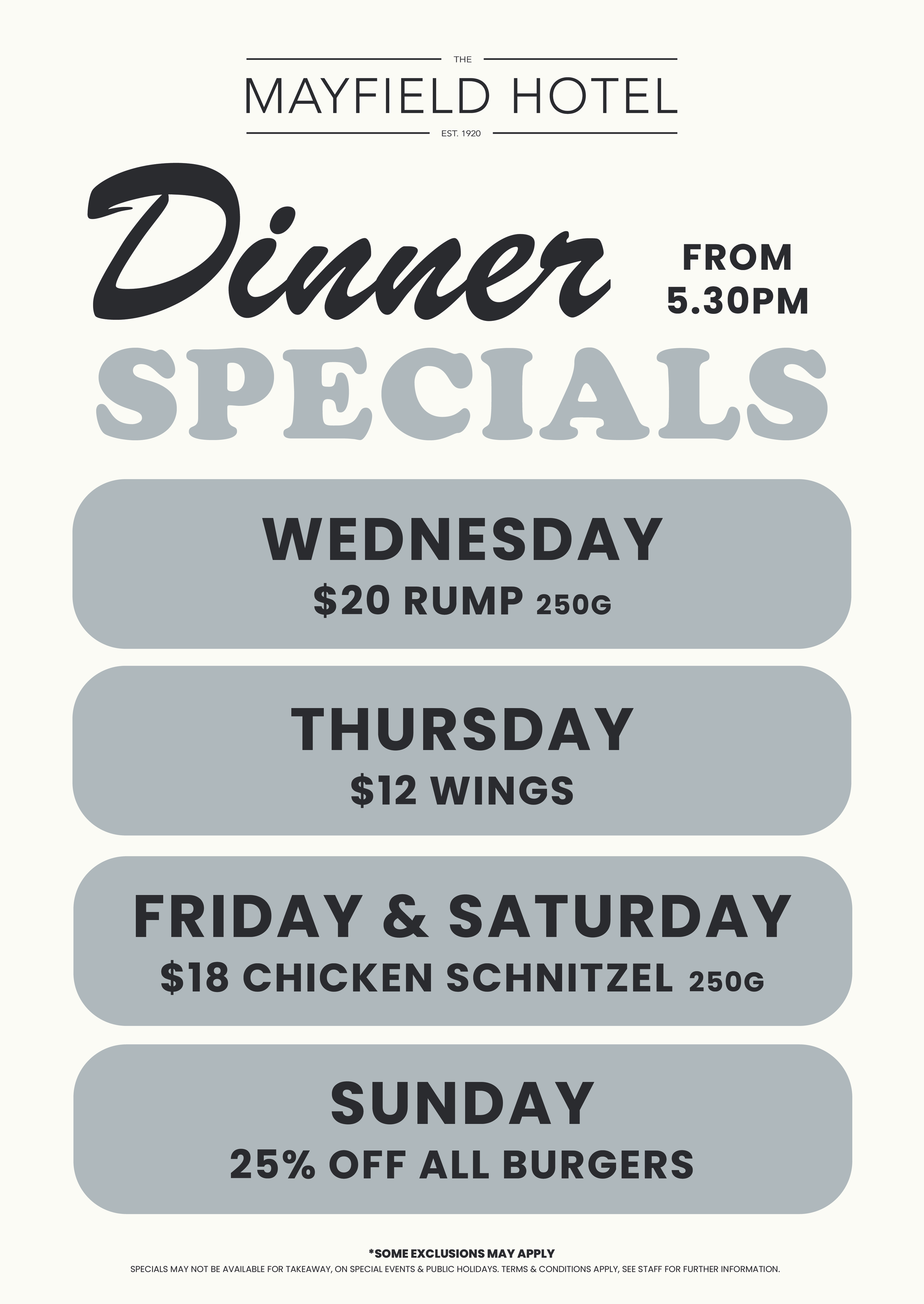 What's On — The Mayfield Hotel