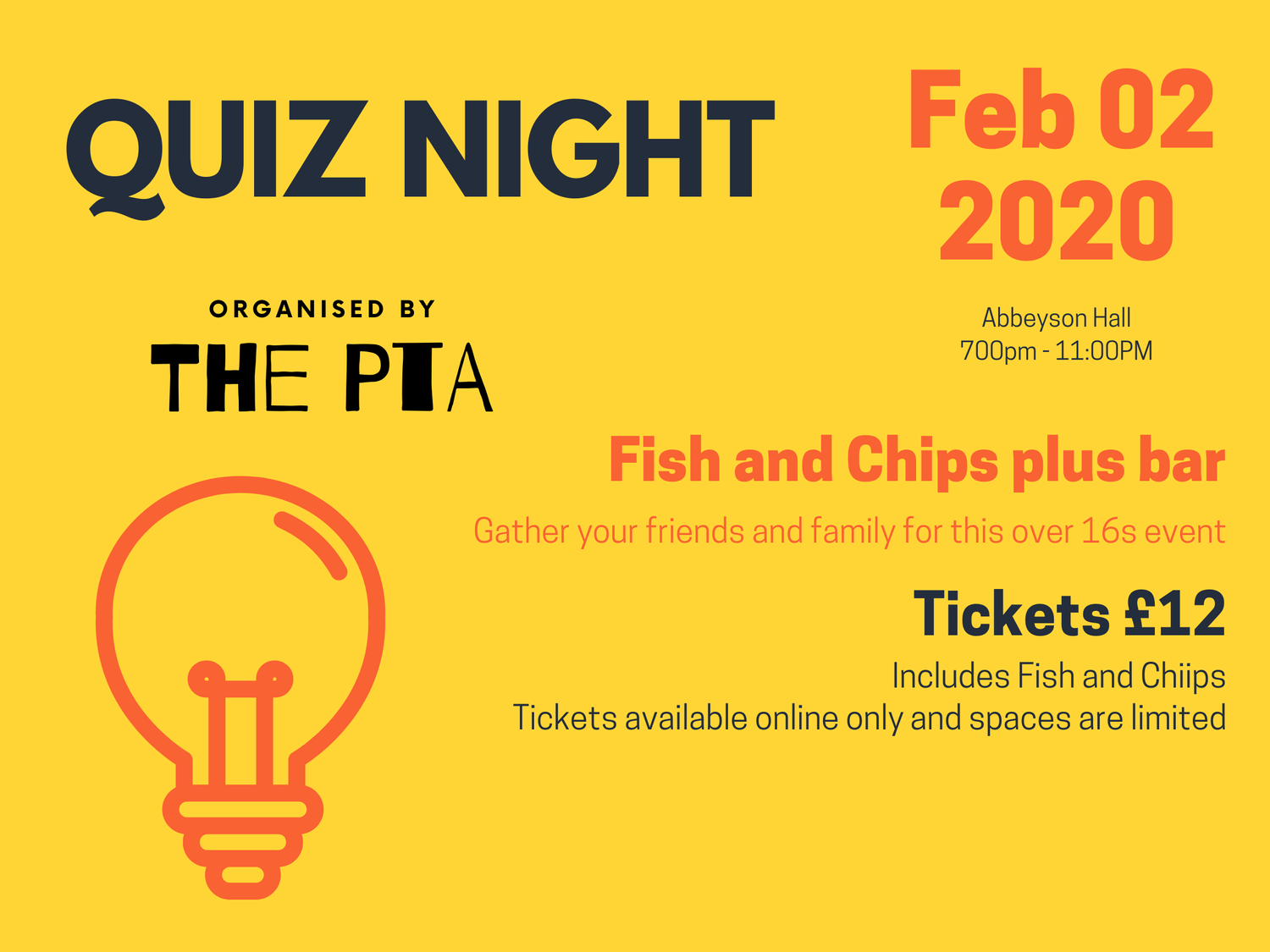 Quiz Night Poster Template