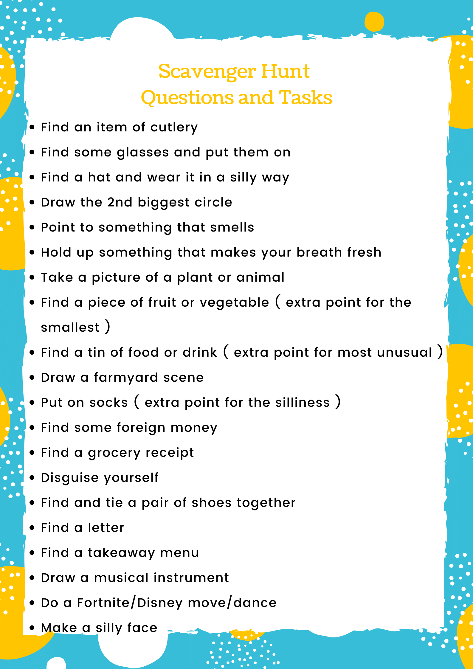 A PTA Virtual Scavenger Hunt — PTA Hub by Ticket Tailor