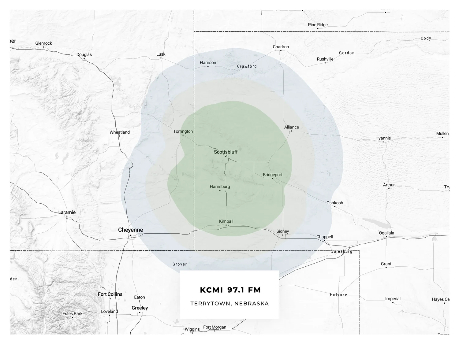 Coverage Map — Hope Radio KCMI 97.1 | Cross Times Newspaper | Cross ...