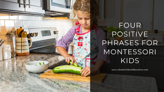 Four Positive Phrases for Montessori Kids — Whole Child Collaborative