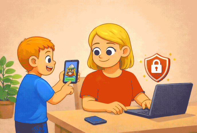 Teaching Kids to Ask for Permission Before Downloading — Fuzzigram