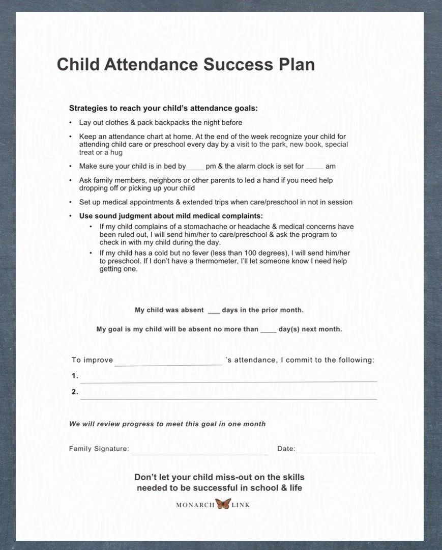 Lesson 3 (4): FDCSPP Promoting Attendance — Monarch Link Pathways