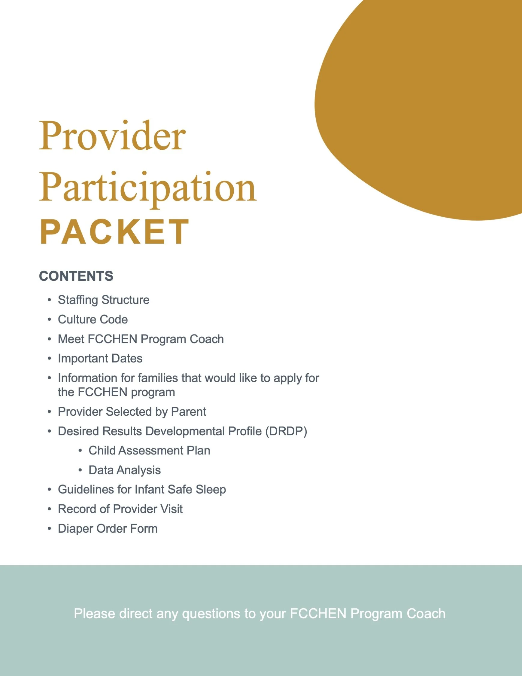 Step 3: Provider Participation Packet — Monarch Link Pathways