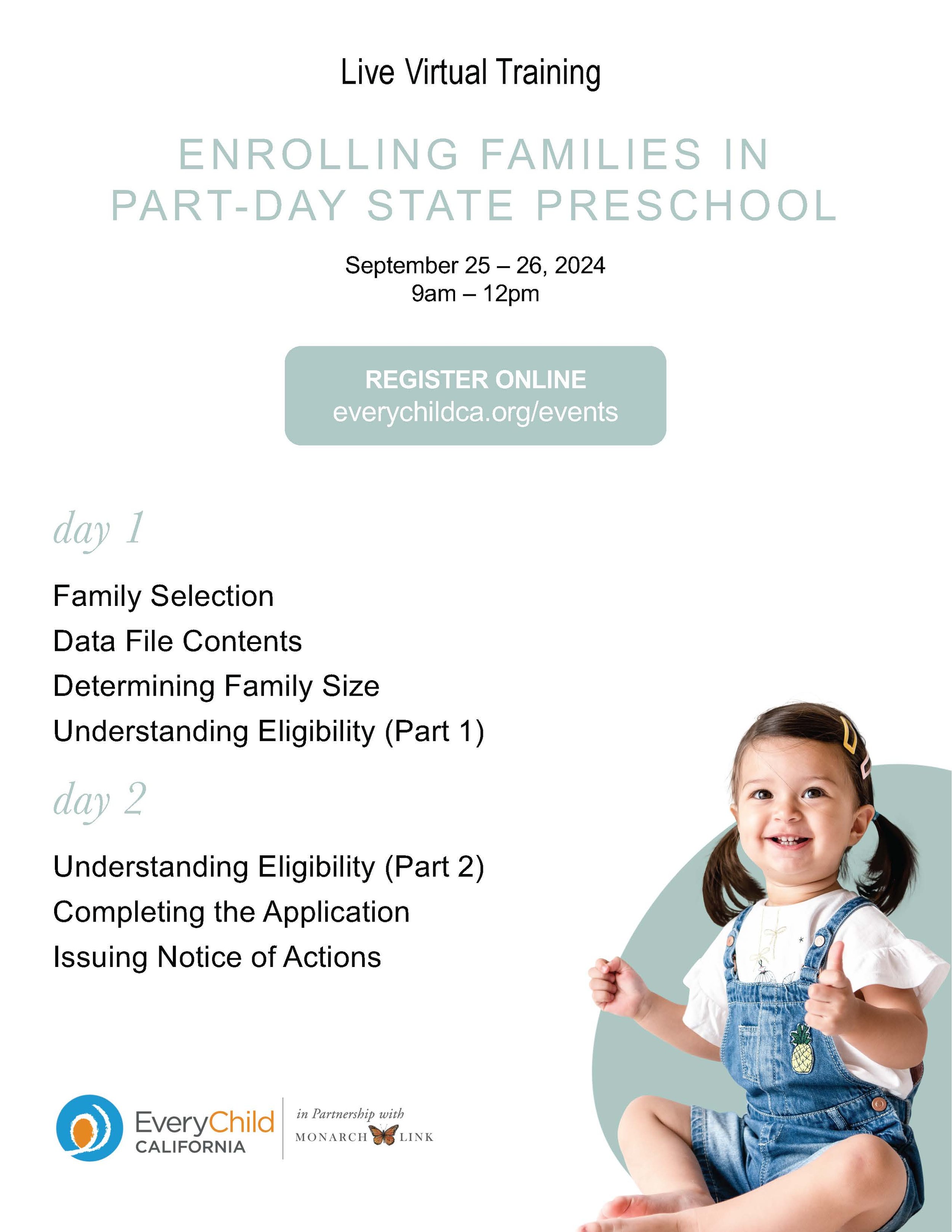 LIVE TRAININGS — Monarch Link Pathways