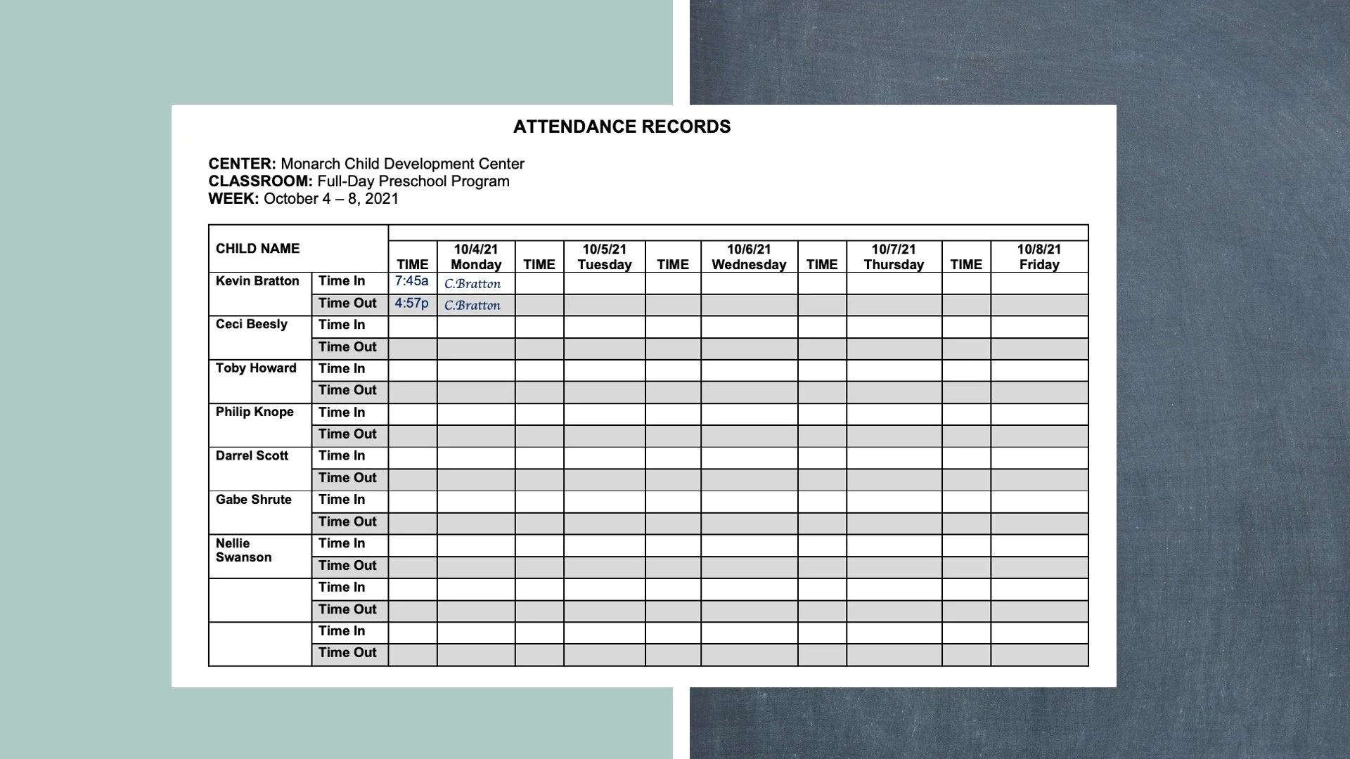 Lesson 3 (3): CCTR.CMIG Sign In Out Records — Monarch Link Pathways