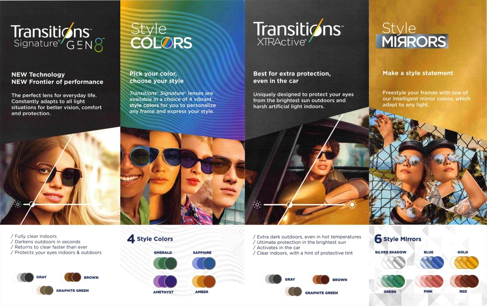 New Transitions XTRActive Style Mirrors Now Available in 6 Colors ...