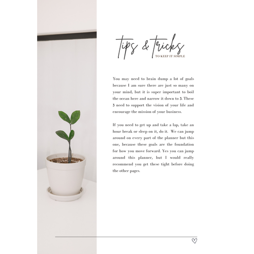 Simple Business Planner — Write Your Own Story