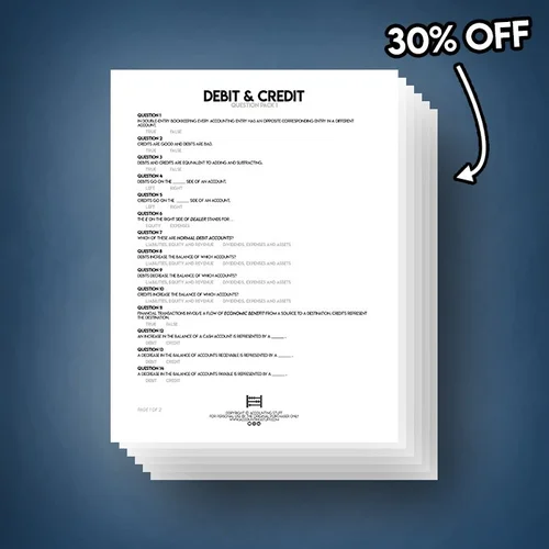 Debits and Credits Practice Quiz — Accounting Stuff