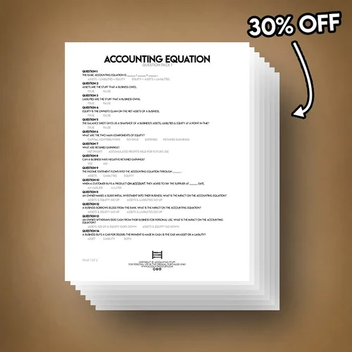 Accounting Equation Practice Quiz — Accounting Stuff