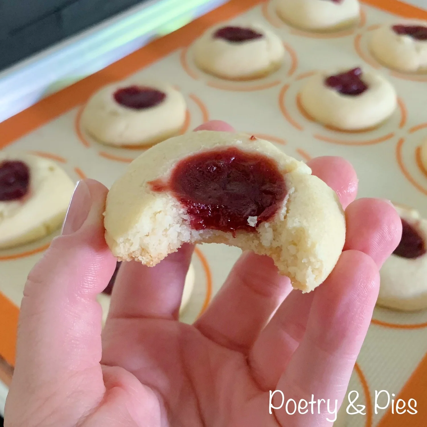 "Italian Wedding" Raspberry Cookies — Poetry & Pies