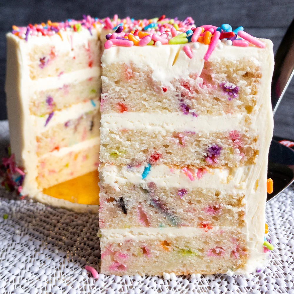 Confetti Sprinkle Cake — Poetry & Pies
