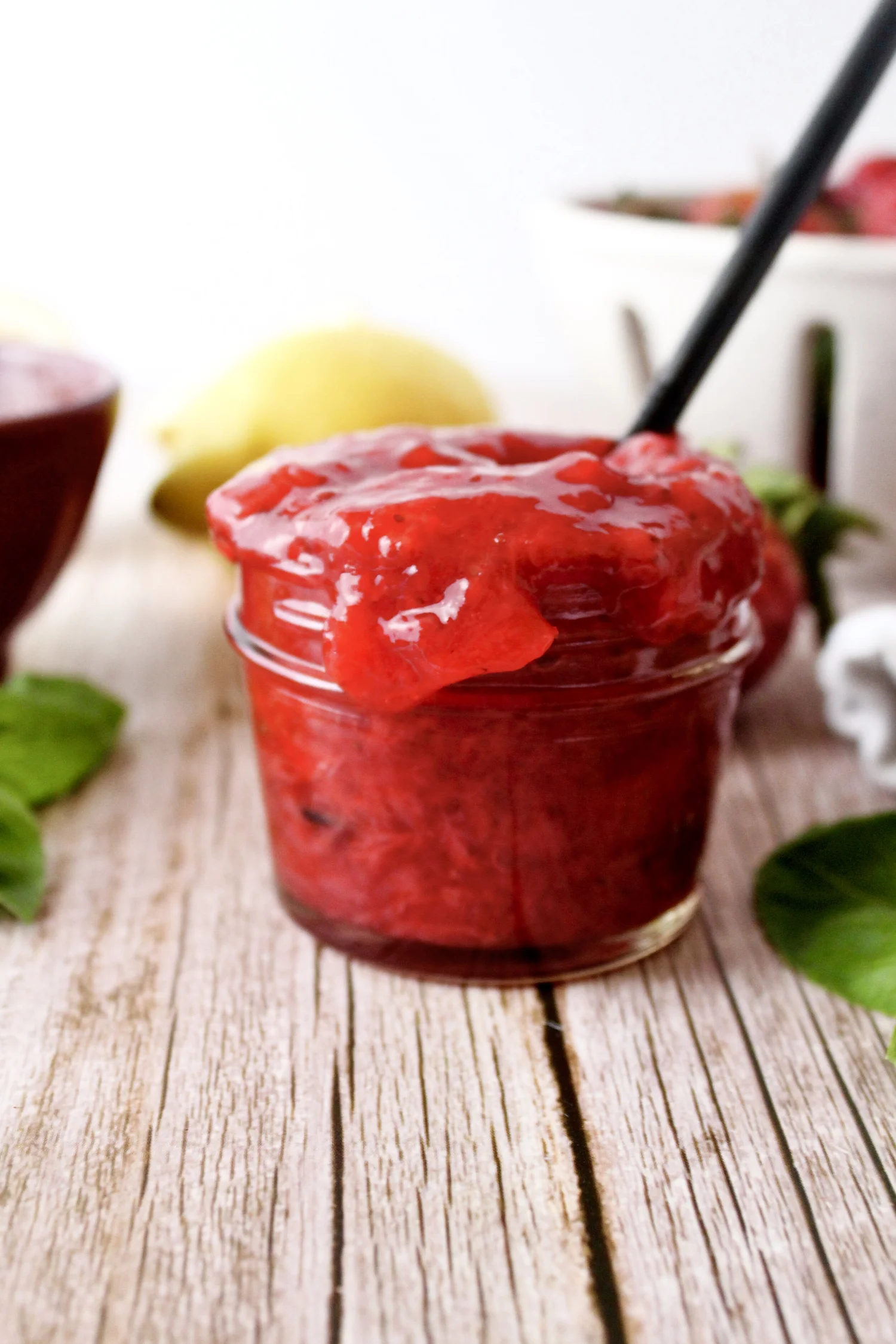 Strawberry Basil Compote — Poetry & Pies