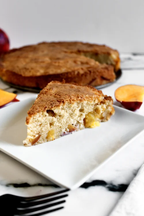 French Nectarine Cake: a seasonal spin on French Apple Cake — Poetry & Pies