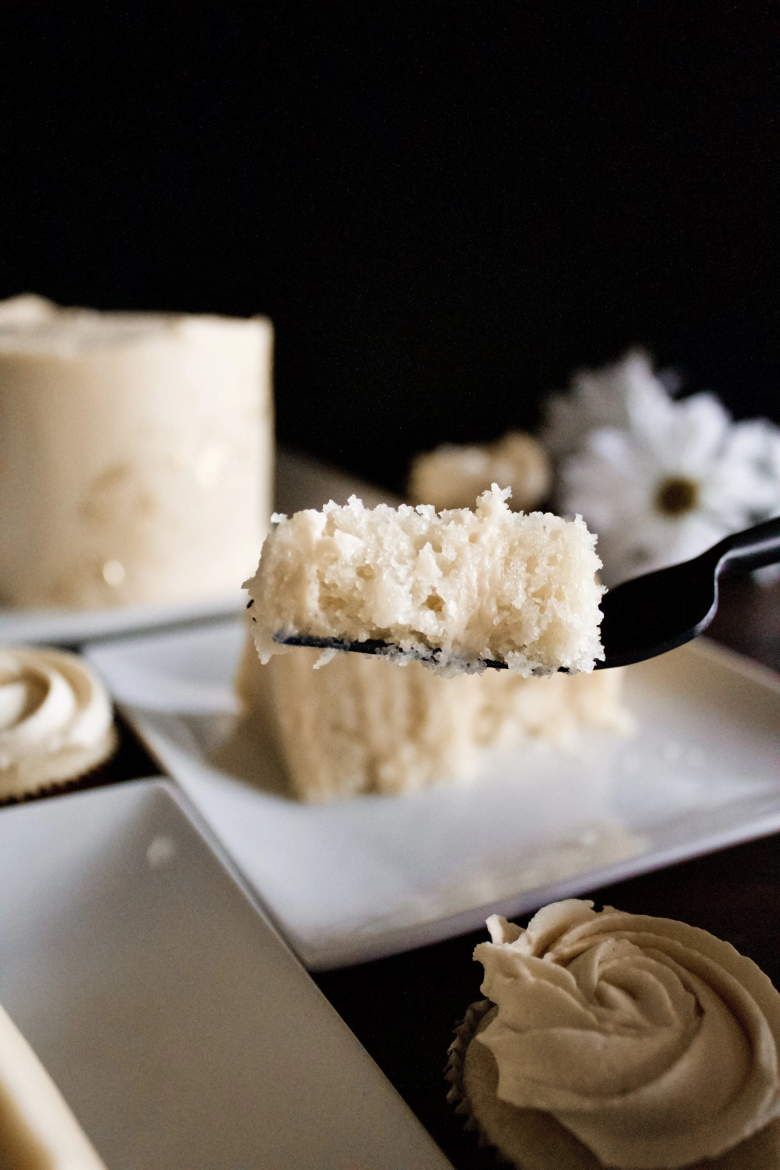 Double Vanilla Cake with Edible Gold Accents — Poetry & Pies