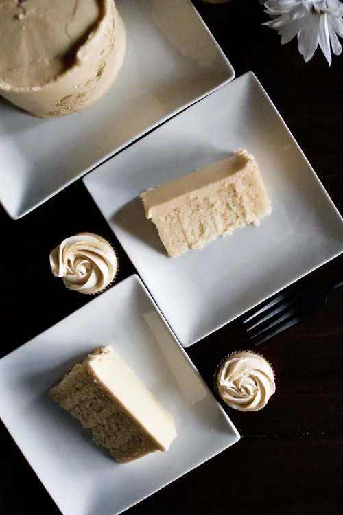 Double Vanilla Cake with Edible Gold Accents — Poetry & Pies