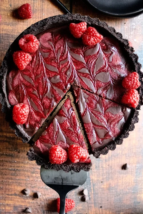 Dark Chocolate Raspberry Tart — Poetry & Pies