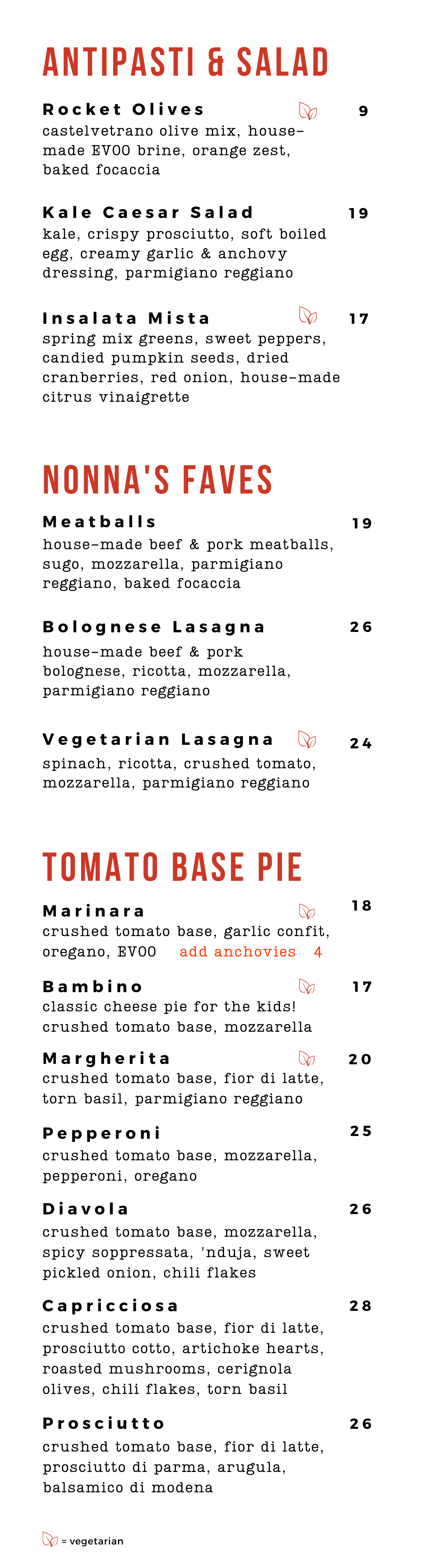 Menu — Rocket Pie Inc.