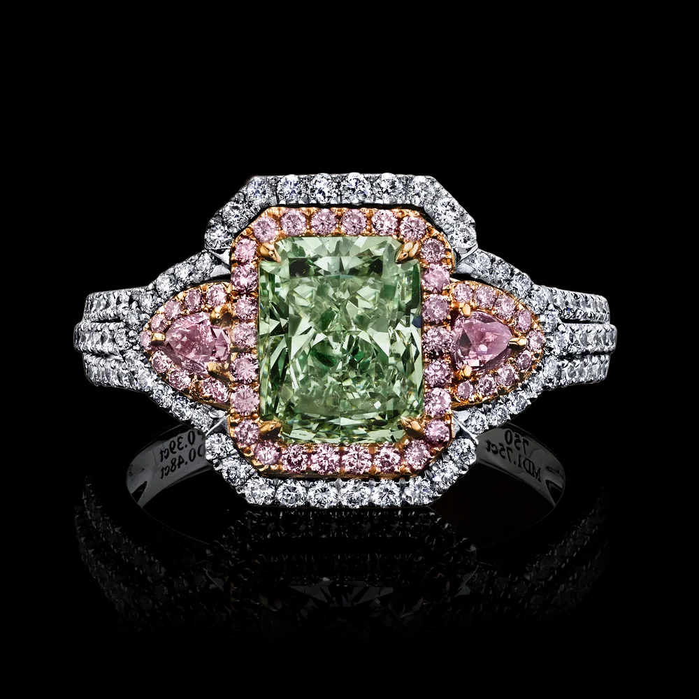 Fancy Green Diamond Ring