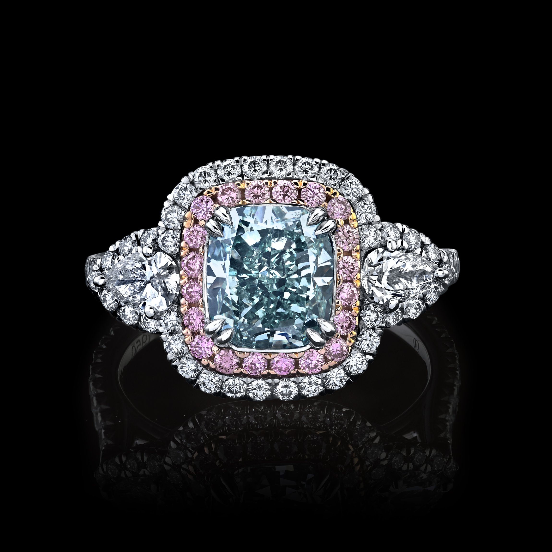 GIA certified 2.02ct FIBG Cushion Diamond ring — RAIMAN ROCKS