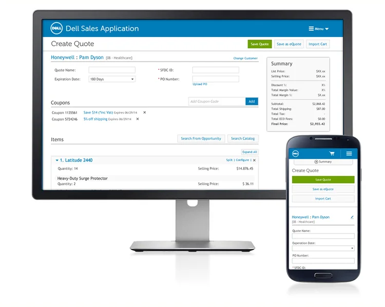 Dell Sales Application — TATSUMA DESIGN