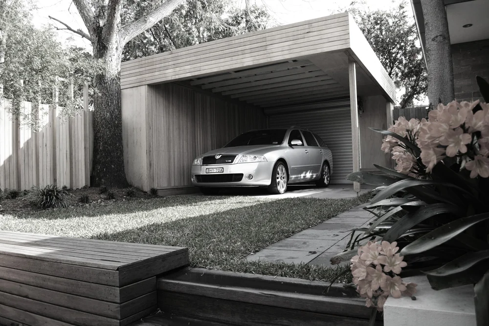 Carport makeover with bin enclosure and lots of storage. — studio203