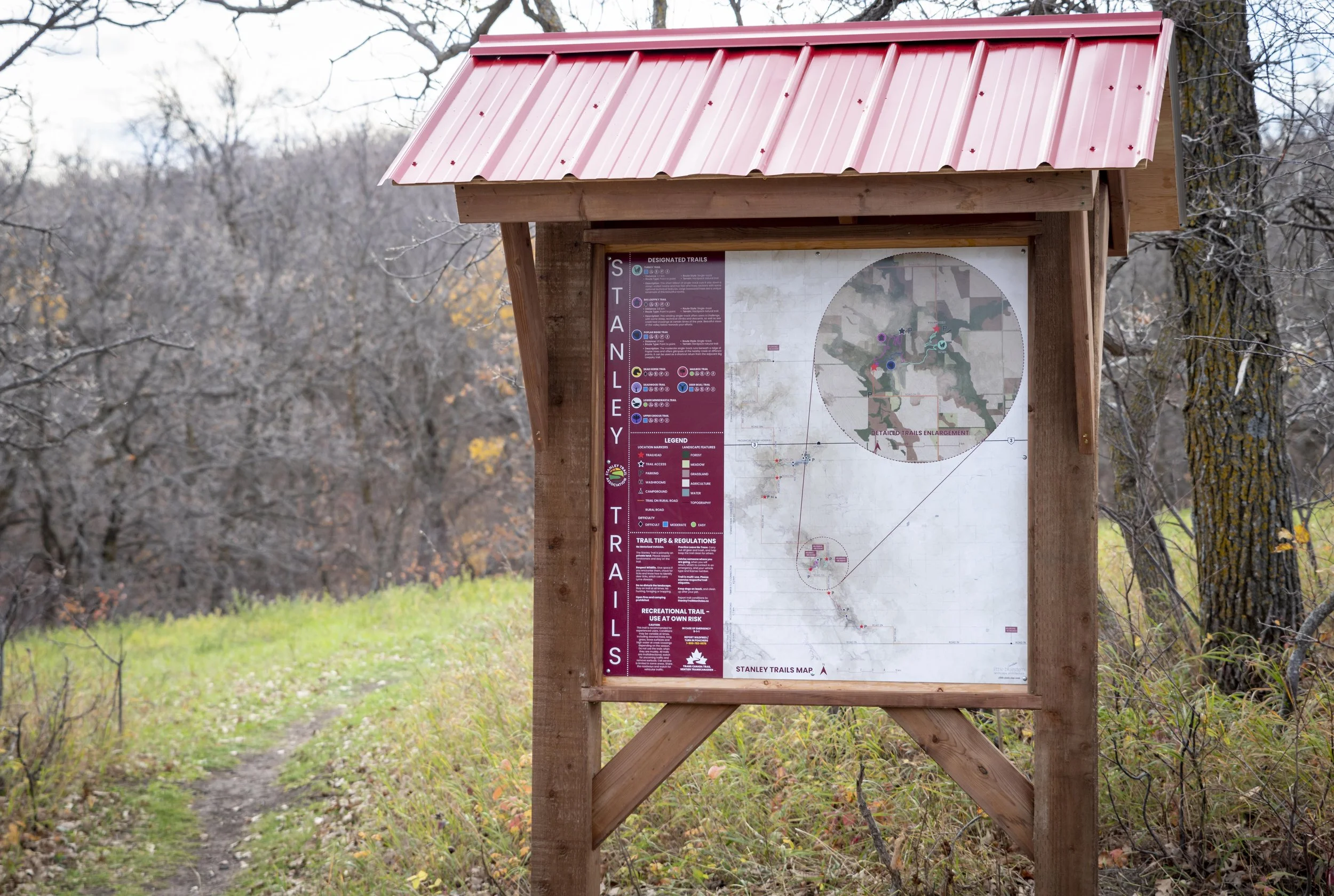 New trailhead signs — Stanley Trail Association