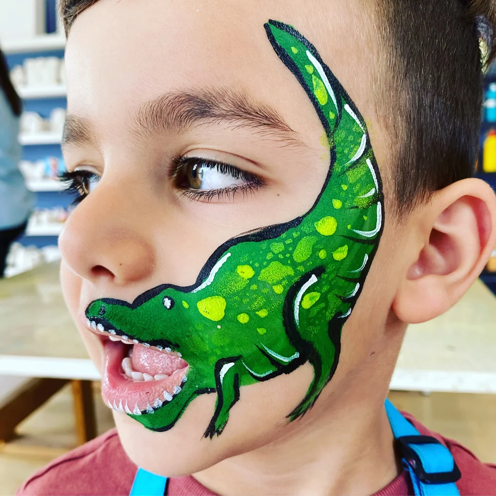 Crocodile Face Paint