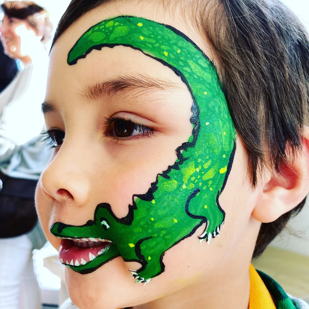 Crocodile Face Paint