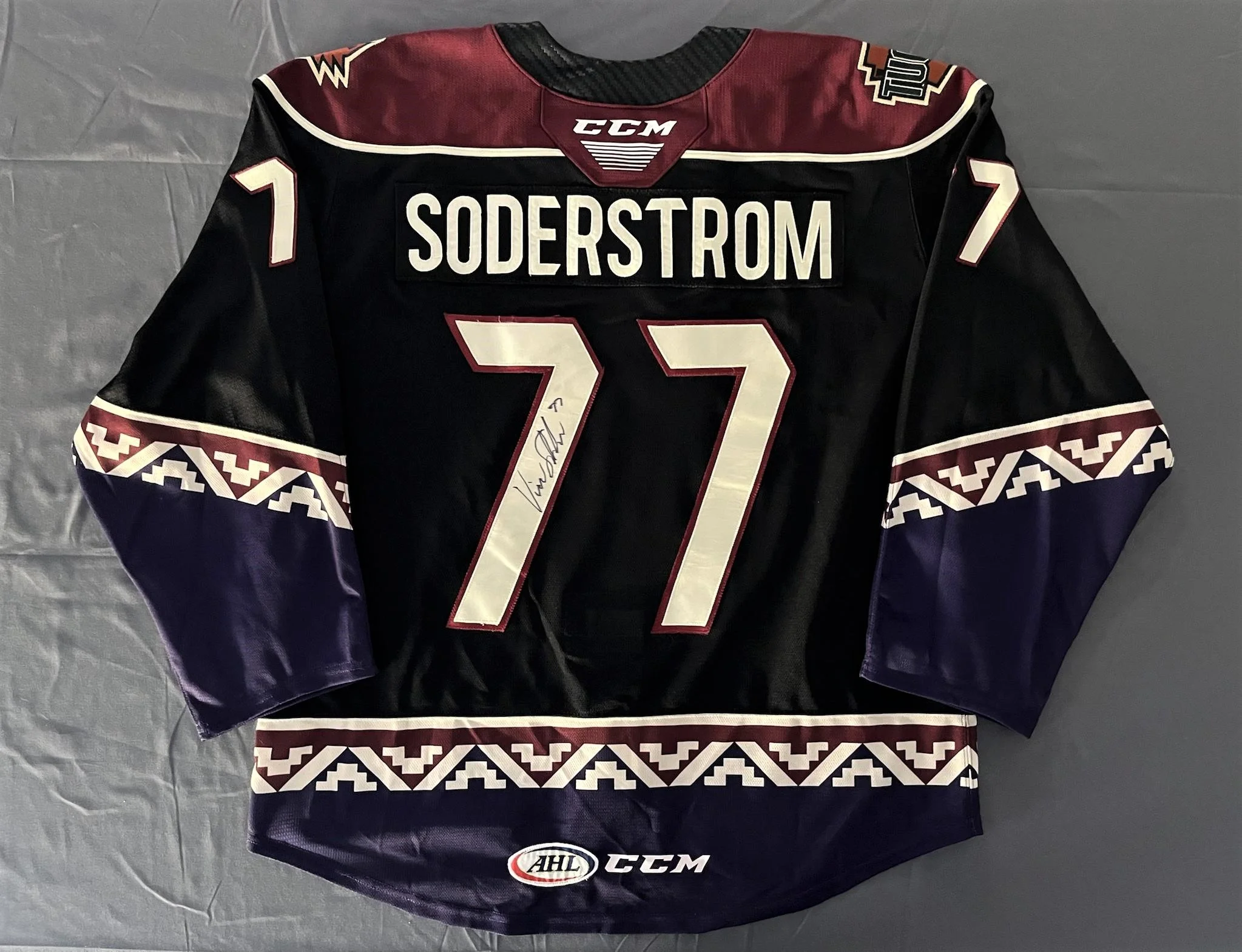 Victor Söderström 2020-2021 Tucson Roadrunners Alternate Set Game Worn ...