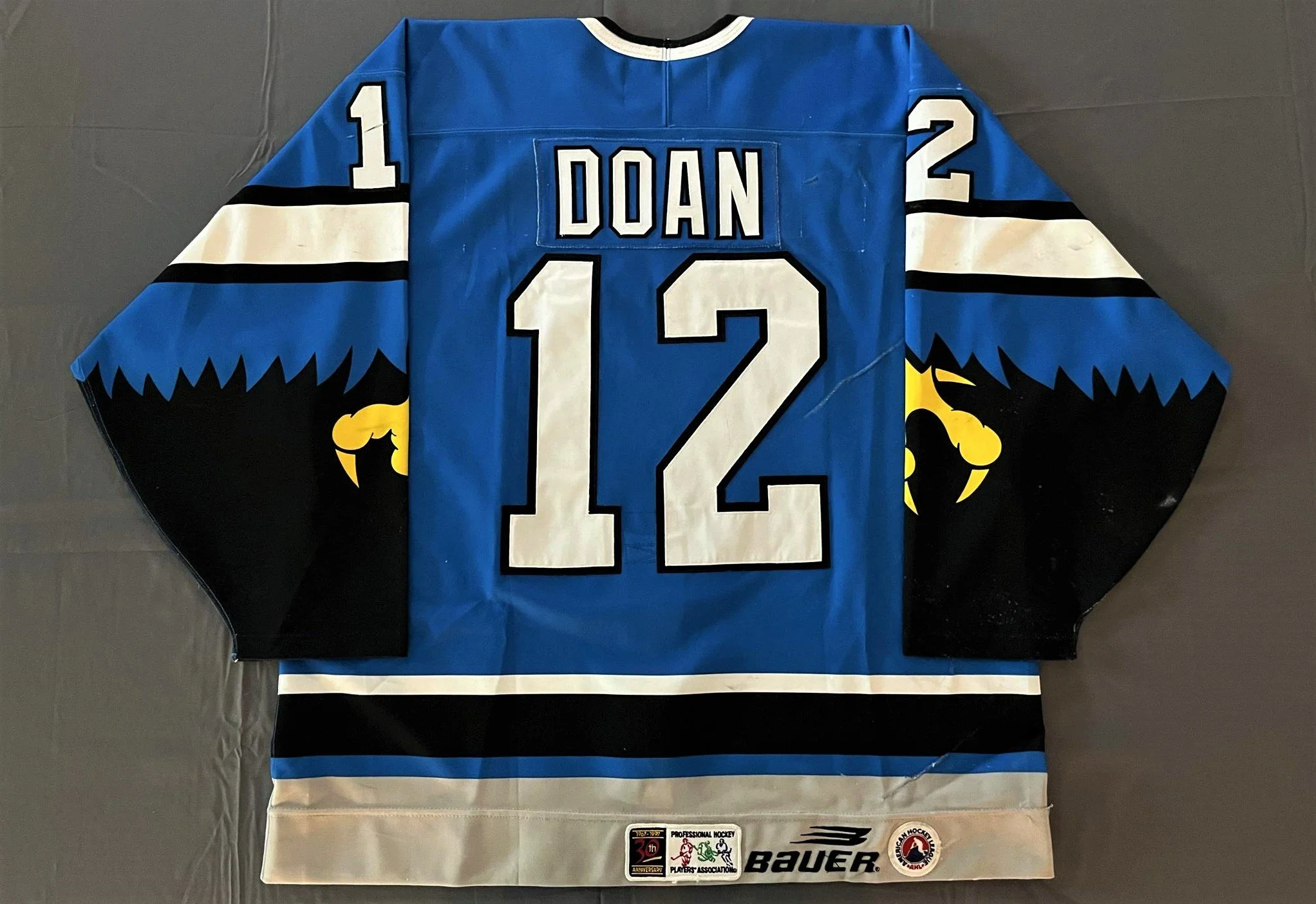 Shane Doan 1997-1998 Springfield Falcons Blue Set Game Worn Jersey ...